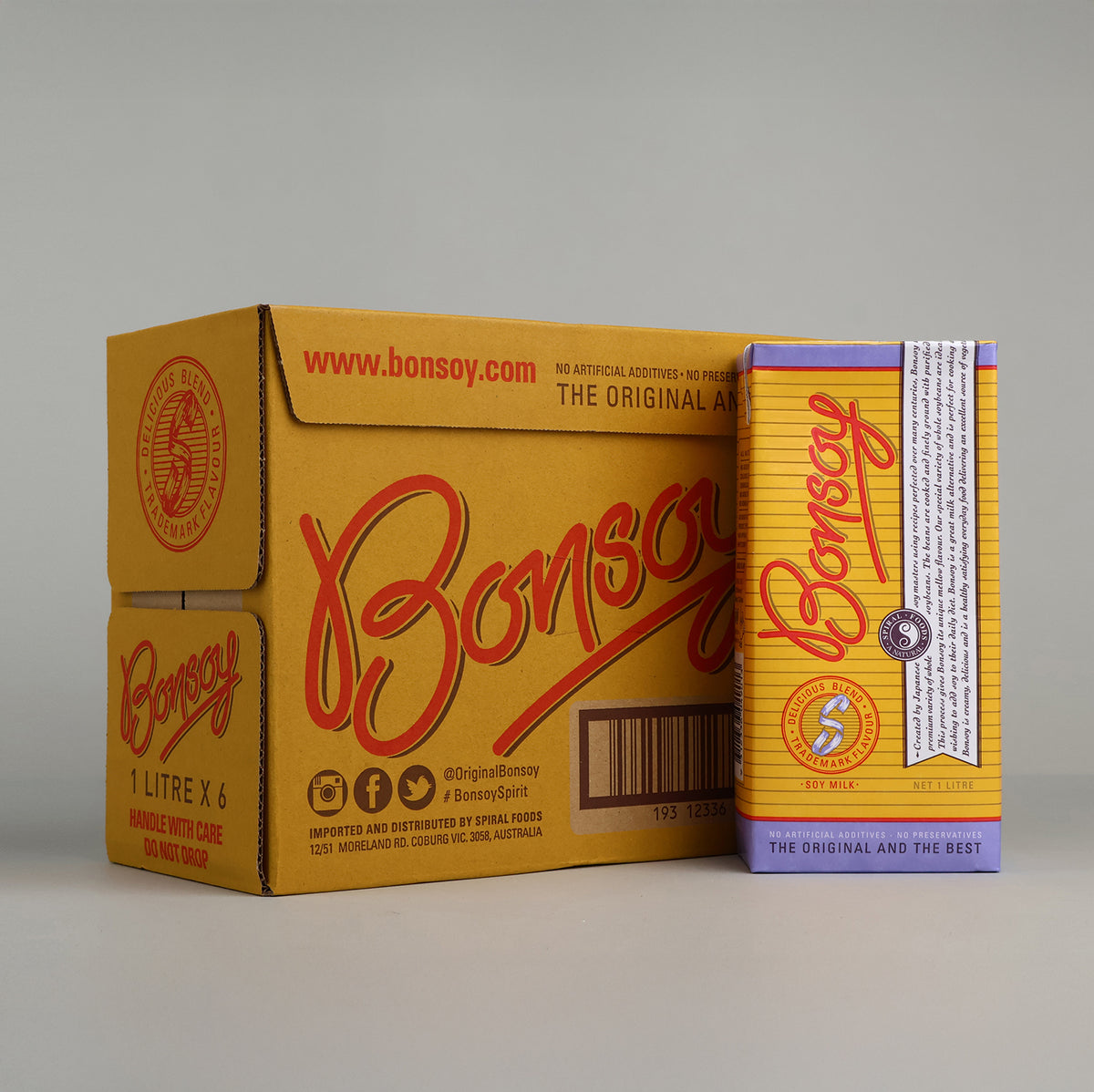 Bonsoy Soy Milk Box | 6 x 1L – Mylkables