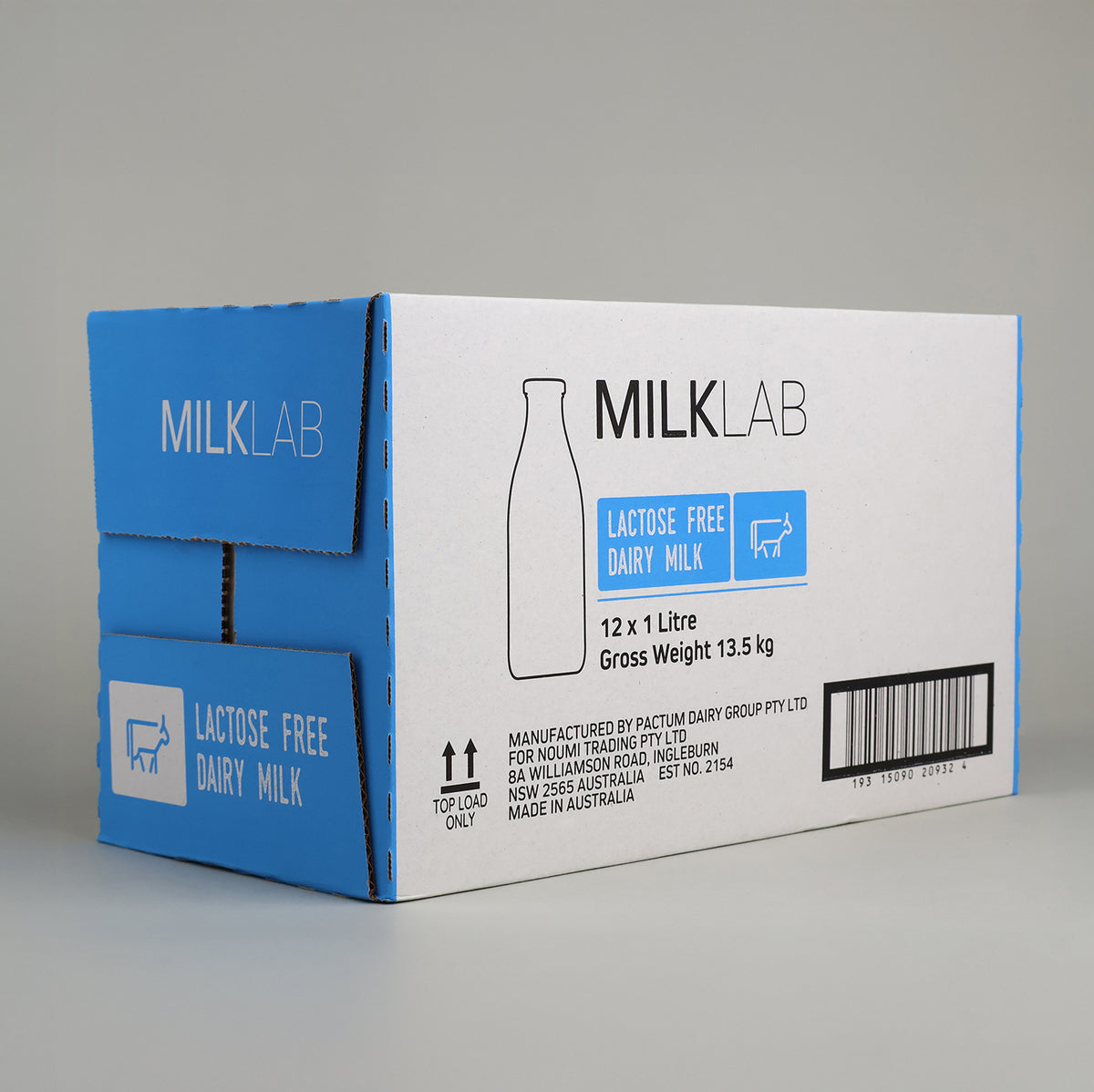MILKLAB Lactose Free Milk 12x1Lt (Box) | Next-Day Delivery in Melbourne ...