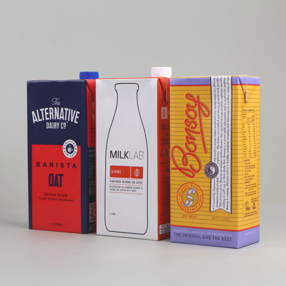 Triple Threat - Bonsoy, MILKLAB Almond & The Alternative Dairy Co. Oat ...